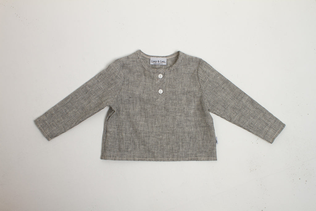 Organic Baby Henley Shirt, Made in USA. – Lucy & Leo Organic Baby